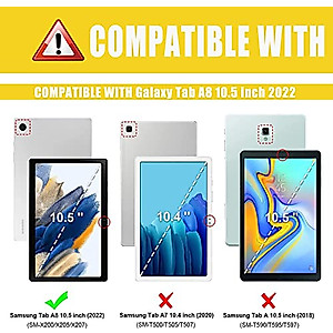 Case for Samsung Galaxy Tab A8 10.5 Fit 2022 Samsung A8 Android Tablet Cover 10.5 Inch Samsung Galaxy Tab A8 Case Space Globe Cat Slim Protective Smart Hard Shell Cover for SM-X200 X205 X207