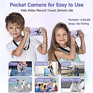 Newest Digital Camera, 1080P Digital Camera for Kids with 32GB Card Anti-Shake, Portable Point and Shoot Camera Fill Flash 16X Zoom, Small Camera