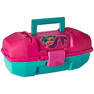 Frabill Plano Youth Mermaid Tackle Box, Magenta/Teal, Premium Tackle Storage, One Size (500102)