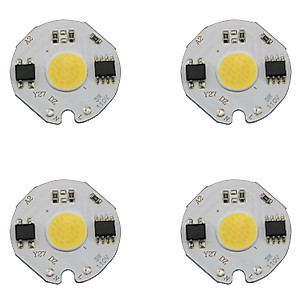 ZCZQC LED Chip 4PCS 110V 3W White High Power COB LED COB Lamp Beads LED Lamp Bulb Chips Light-Emitter Diode Chips