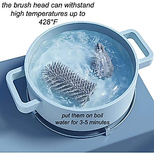 Silicone Bottle Brush Cleaner, Soft Silicone Baby Bottle Brush for Cleaning Water Bottles, Baby Bottles, Glasses Cups, Wine Glass, Food Jars (Pink)