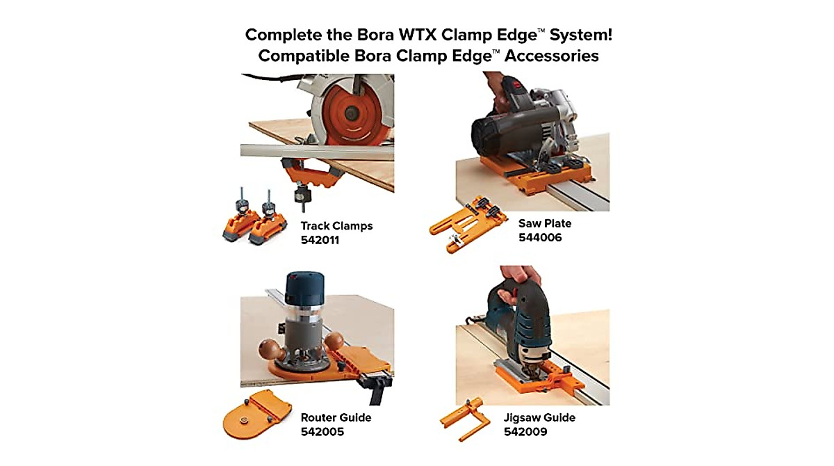 Bora Jigsaw Guide For WTX or NGX Clamp Edge. Use for making Straight ...