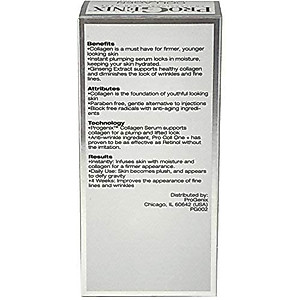ProGenix Collagen Face Serum Skin Care Moisturizer Booster. Instant Plumping Serum With Hyaluronic Acid To Plump Fine Lines. 1 Fl Oz