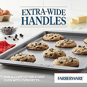 Farberware Nonstick Bakeware, Nonstick Cookie Sheet / Baking Sheet - 11 Inch x 17 Inch, Gray