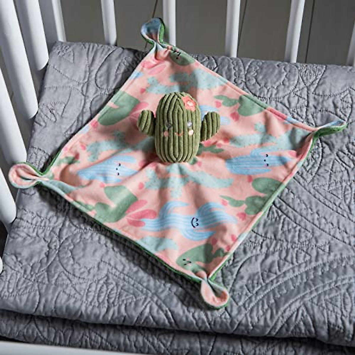 Mary Meyer Soothie Security Blanket, 10 x 10-inches, Sweet Cactus