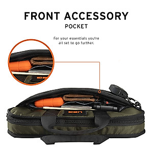 URBAN ARMOR GEAR UAG Tactical 15-inch Slim Brief, fits most devices up to 15-inch to 16-inch, Rugged Protective Slim Secure Laptop Tablet Carrying Bag with Shoulder Strap, Olive