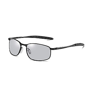 FEISEDY Classic Polarized Photochromic Sunglasses Driving Photosensitive Glasses B2444