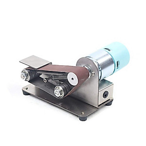15°Fixed Angle Belt Sander Knife Edge Sharpener Stainless Steel Belt Sander Polishing Grinding Machine 1.2x13 Inch Belt Sander Adjustable (150W)