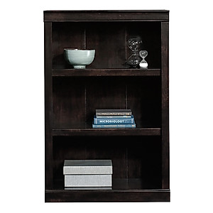 Realspace® 45"H 3-Shelf Bookcase, Peppered Black