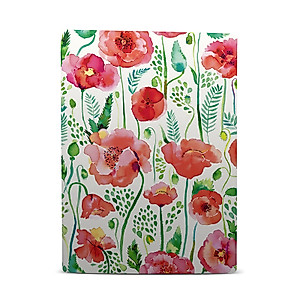 Head Case Designs Officially Licensed Ninola Red Flower Art Mix Vinyl Faceplate Sticker Gaming Skin Decal Cover Compatible With Sony PlayStation 5 PS5 Digital Edition Console