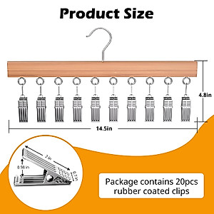 HzTinT Hat Organizer for Baseball Caps, Hat Hanger for Wall & Closet, 360° Swivel, 2 Pack Hat Rack with 10 Traceless Clips for Hat Storage, Fits All Caps & Belts, for Men and Women Gift