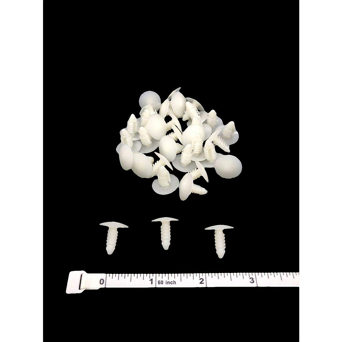 KOMORAX 100 pcs Large Plastic Multi-Gauge Rivet 1/4" Hole Patio Strapping Fasteners Webbing Lawn Chair Lounge