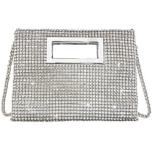 Halemet Rhinestone Crossbody Bags for Women Elegant Evening Bag Satchel Crossbody Bag Purses for Wedding Party 2023