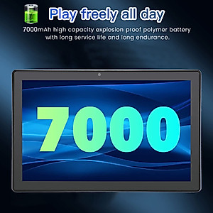 Dpofirs Tablet 10 Inch, Portable 4G Calling Tablets for 10, 6GB RAM, 256GB ROM Octa Core Tablets, 1920x1200 HD IPS Screen, 8MP, 5MP Camera, WiFi Tablet Support Dual SIM (US Plug)