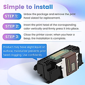 Ademon Qy6-0086 Printhead. Print Head Replacement Parts Compatible with Canon MX922 IX6840 IX6850 IX6780 IX6880 IX6770 MX721 MX722 MX725 MX726 MX727 MX720 MX928 MX728 MX920 MX924 MX925 MX96 Printers