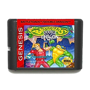 Battletoads And Double Dragon The Ultimate Team 16 bit MD Game Card For Sega Mega Drive For Genesis