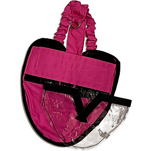 Hen Holster Wrap-Around Bird Diaper & Harness for Hens, Roosters, Ducks, Geese - with Removable Vinyl Liner, Adjustable Fit for Outdoor Adventures & Indoor Use - Easy to wear - XL, Pink