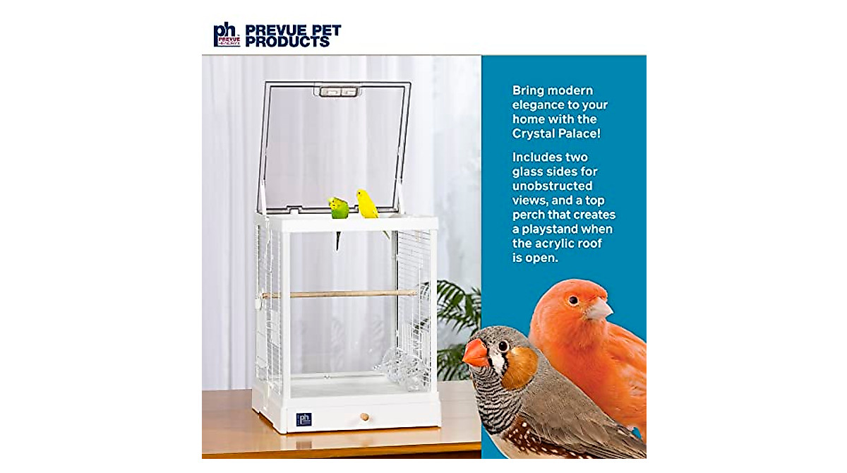 Prevue Crystal Palace Bird Cage - Modern & Elegant Design