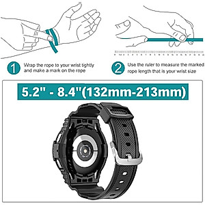 Rugged Case Band for Samsung Galaxy Watch 4 Classic 40mm Band with Bumper Accessories,Sport Protective Cases/Cover Protector Drop-Proof Shockproof for Galaxy watch 4 band 40mm,40mm,,Black
