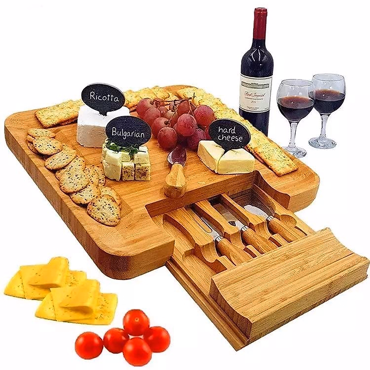 Charcuterie Board Gifts Home Decor Kitchen Items Essentials Set House Unique Gadgets for Anniversary Couples Birthday Cheese Board Christmas