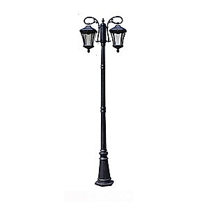 Enlylyog Fashion Simple Modern European Garden Landscape Lamp, Outdoor High Pole Street Lamp, Home Villa Garden Lawn Lamp,Hotel Outdoor Garden Lamp