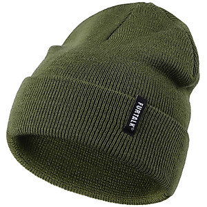 FURTALK Toddler Beanie Baby Boys Girls Beanies Kids Knit Winter Hats for 0-8 Years Green