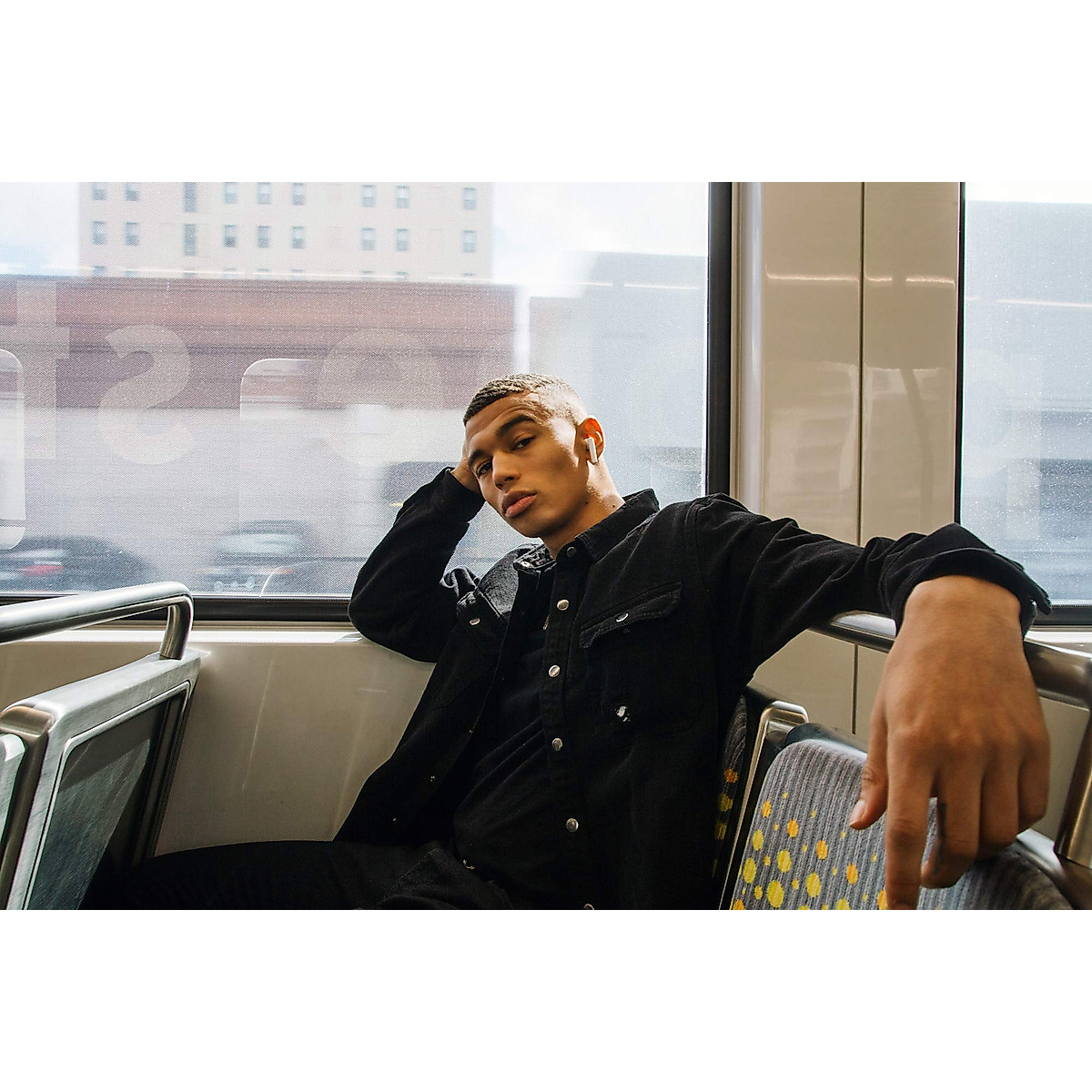 Urbanista Stockholm True Wireless Earbuds 14H Playtime Bluetooth 5.0 with Charging Case, Touch Controls & Dual Mic Earphones Compatible with Android and iOS - White