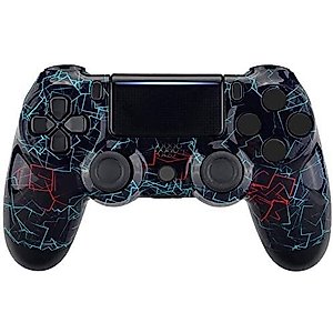 Custom UN-MODDED Controller compatible with PS4 Exclusive Unique Designs - Multiple Designs Available CUH-ZCT2U (Glossy Neon)