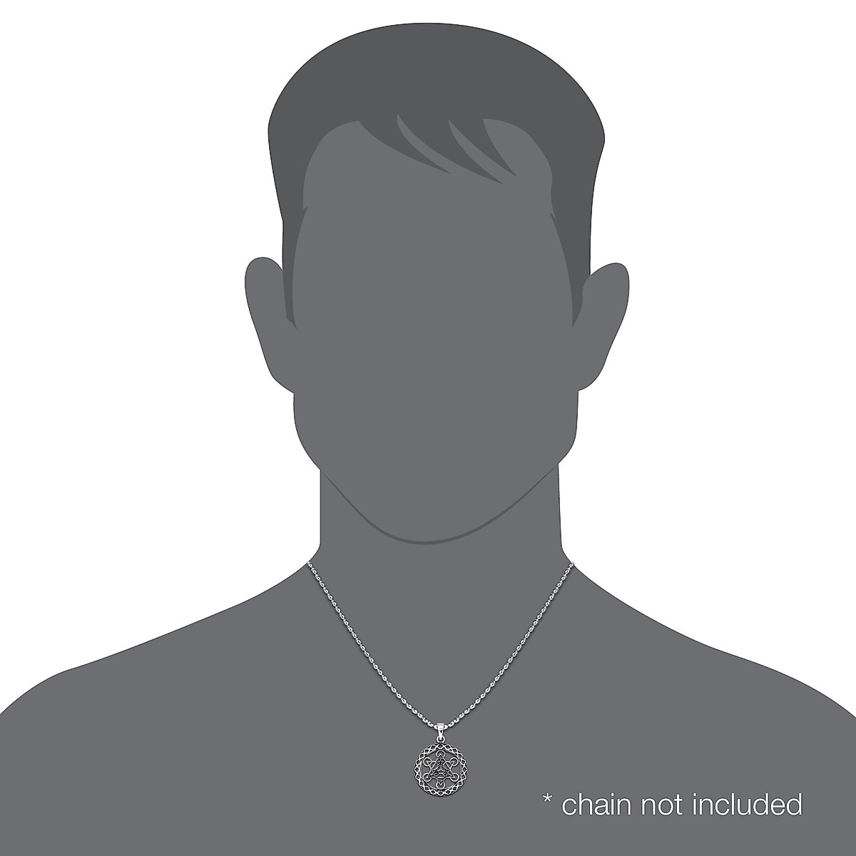 WithLoveSilver 925 Sterling Silver Metatron Cube Sacred Geometry Talisman Pendant