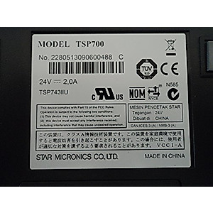 Star Thermal Receipt POS Printer USB Gray ~ TSP700, TSP743IIU, TSP700II