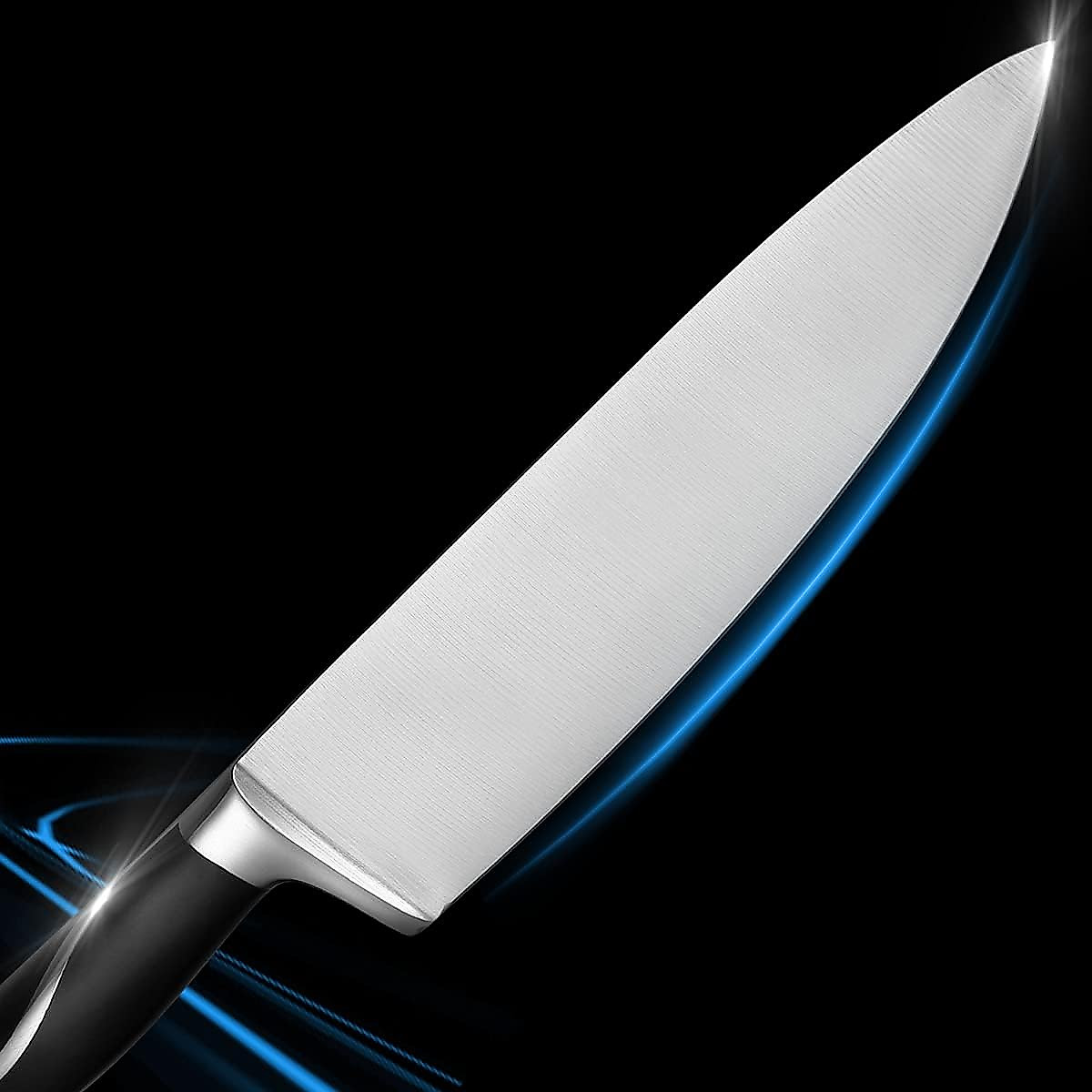 Wanbasion Chef Knife Professional 8 inch, Stainless Steel Kitchen Knife with Finger Guard, Sharp Knife for Cutting Meat