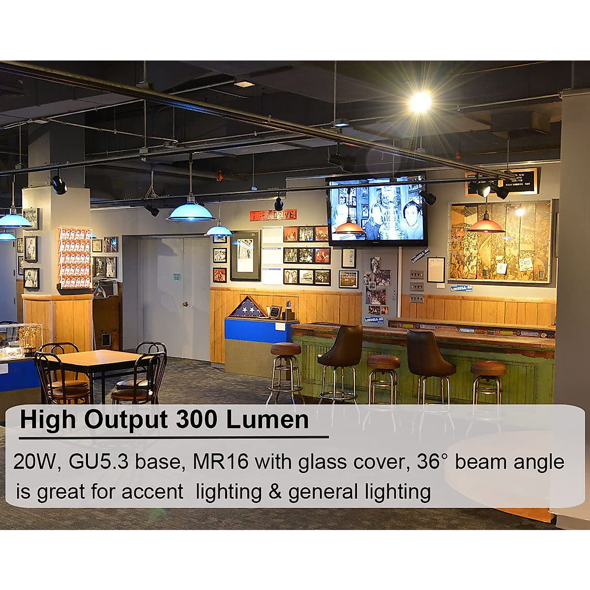 MR16 Halogen Bulb, 3 Pack MR16 12V 20W High Brightness 300LM, MR16 Dimmable with GU5.3 Base Long Lasting, GU5.3 Bulb 2800K Warm White with Clear Glass Cover, MR16 GU5.3 Bulb for Landscape, Track Light