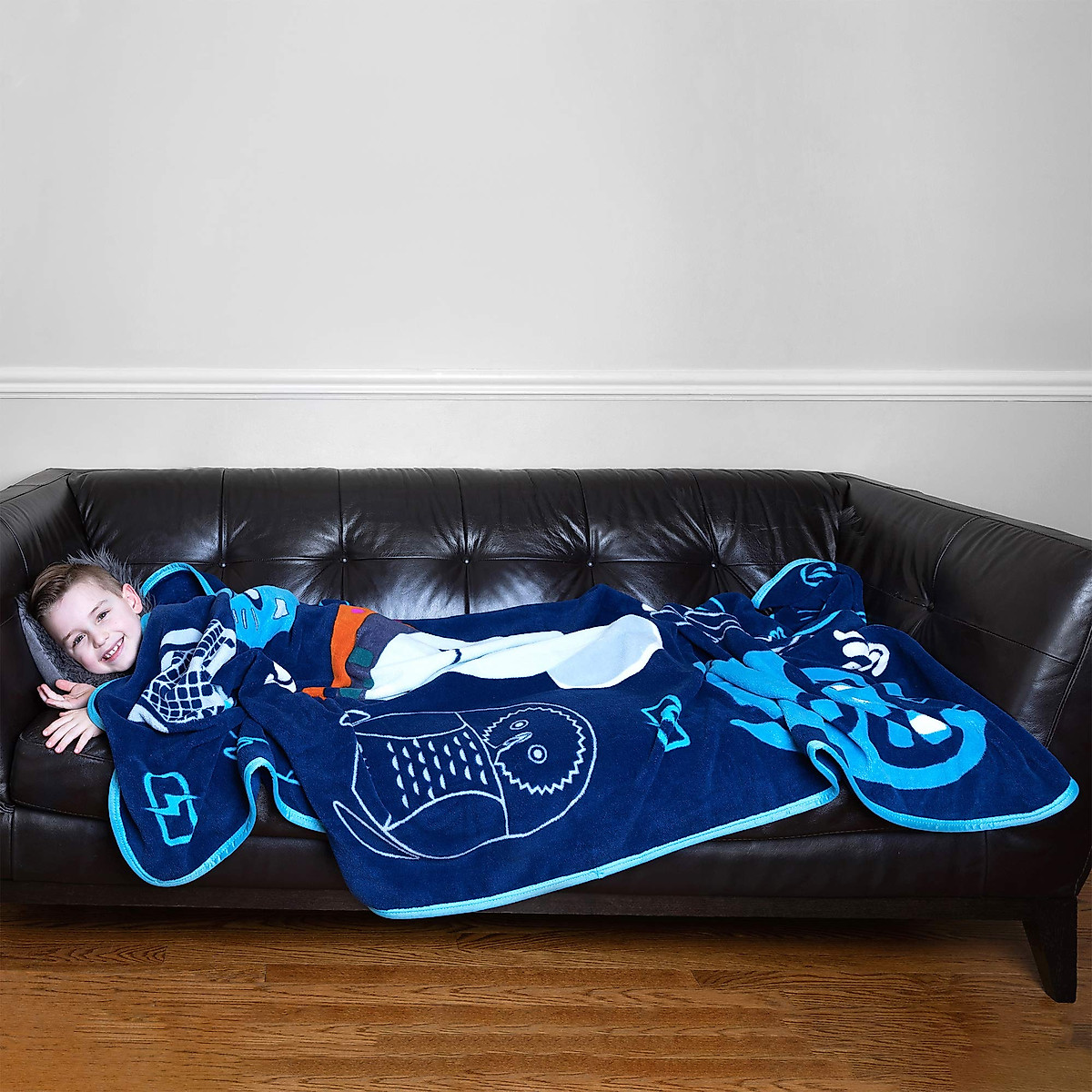 Franco Kids Bedding Soft Plush Micro Raschel Throw, 46 in x 60 in, Ron's Gone Wrong