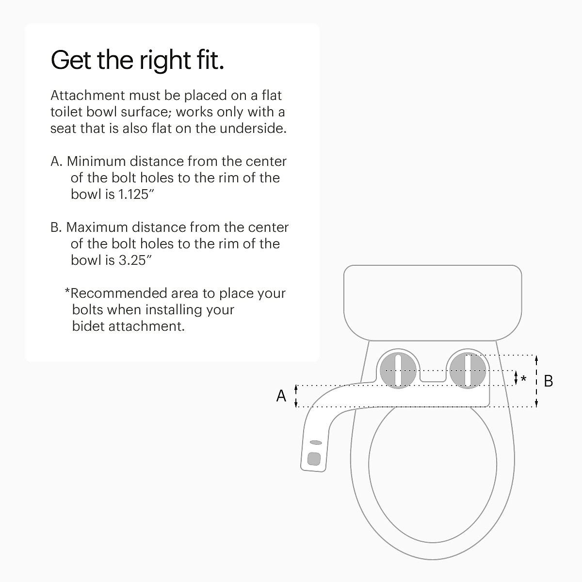 Brondell FSP-250 FreshSpa Thinline Precision Essential Bidet Attachment for Toilet Seats with Adjustable Water Pressure, Side Arm Control, Thin Profile, White (Dual Nozzles)