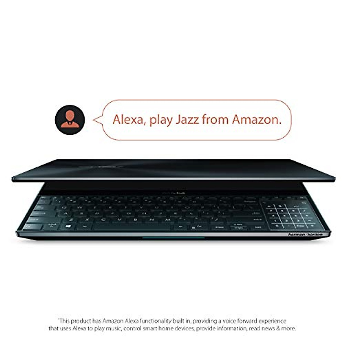 ASUS ZenBook Pro Duo UX581 15.6” 4K UHD NanoEdge Bezel Touch, Intel Core i7-9750H, 16GB RAM, 1TB PCIe SSD, GeForce RTX 2060, Innovative ScreenPad Plus, Windows 10 Pro - UX581GV-XB74T, Celestial Blue