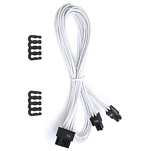 18AWG CPU Cable for EVGA, 70CM Male to Male PSU 8 Pin to 4+4 Pin EPS Sleeved Cable for EVGA G+ G2 G3 G5 G6 GA GM GT P2 P3 P5 P6 P+ T2