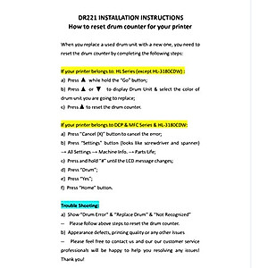 LINKJET Compatible DR221 Drum Replacement for Brother DR221CL DR-221CL Drum Unit for Use in Brother HL-3170CDW MFC-9330CDW HL-3140CW MFC-9130CW MFC-9340CDW Printer(Black,Cyan,Magenta,Yellow)