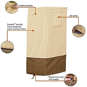 Classic Accessories Veranda Water-Resistant 26 Inch Square Smoker Grill Cover