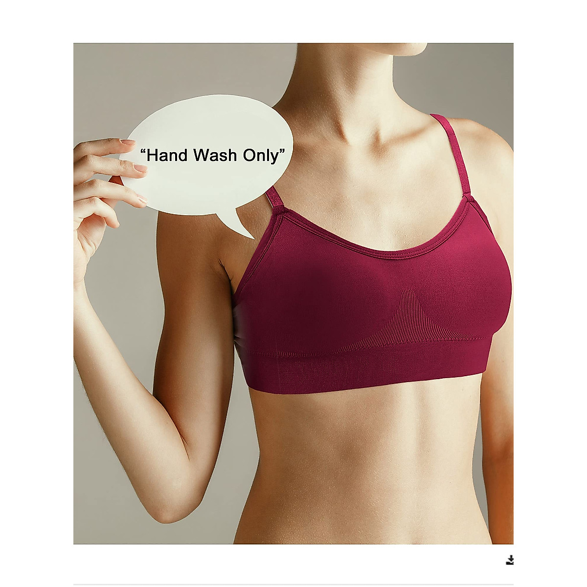 Geyoga 4 Pieces Neck Bralettes Wireless Cami Bra Tank Top Sports Bra for Women Girls(Small,Black, Dark Grey, Dark Red, Blue)