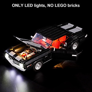 Vaodest LED Light for Lego Volkswagen T2 Camper Van 10279 Model,Design and Configuration Compatible with Model 10279 (LED Light Only, Not Building Block Kit)