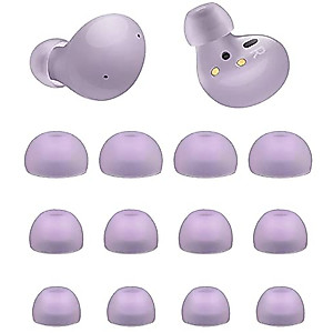 ALXCD Eartips Compatible with Galaxy Buds 2 Earbuds, S/M/L 6 Pairs Soft Silicone Earbud Tips Eartips Replacement Tips, Compatible with Galaxy Buds2 Earbuds SM-R177, Lavender sml