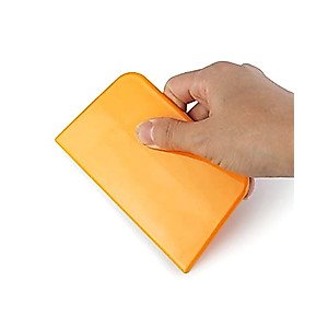 QWORK Body Filler Spreaders, 15 Pcs Car Scraper Kit, Automotive Fillers Hard Plastic Spreaders, Soft Installation Tool for Auto Glass Cleaning, Caulking Agents Car Body Maintenance