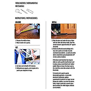 Manufacturers Direct Door Seal Cinch 36" WHT by M-D Building Products MfrPartNo 43336, 36 inch, White