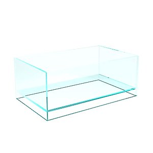 Fzone 1.7 Gal Nano Rimless Aquarium Low Iron Fish Tank NovaClear Ultra-White Translucent Glass Verso Series Nano Shallow Pond Levitating Floating Air Aquarium(A30-W18)