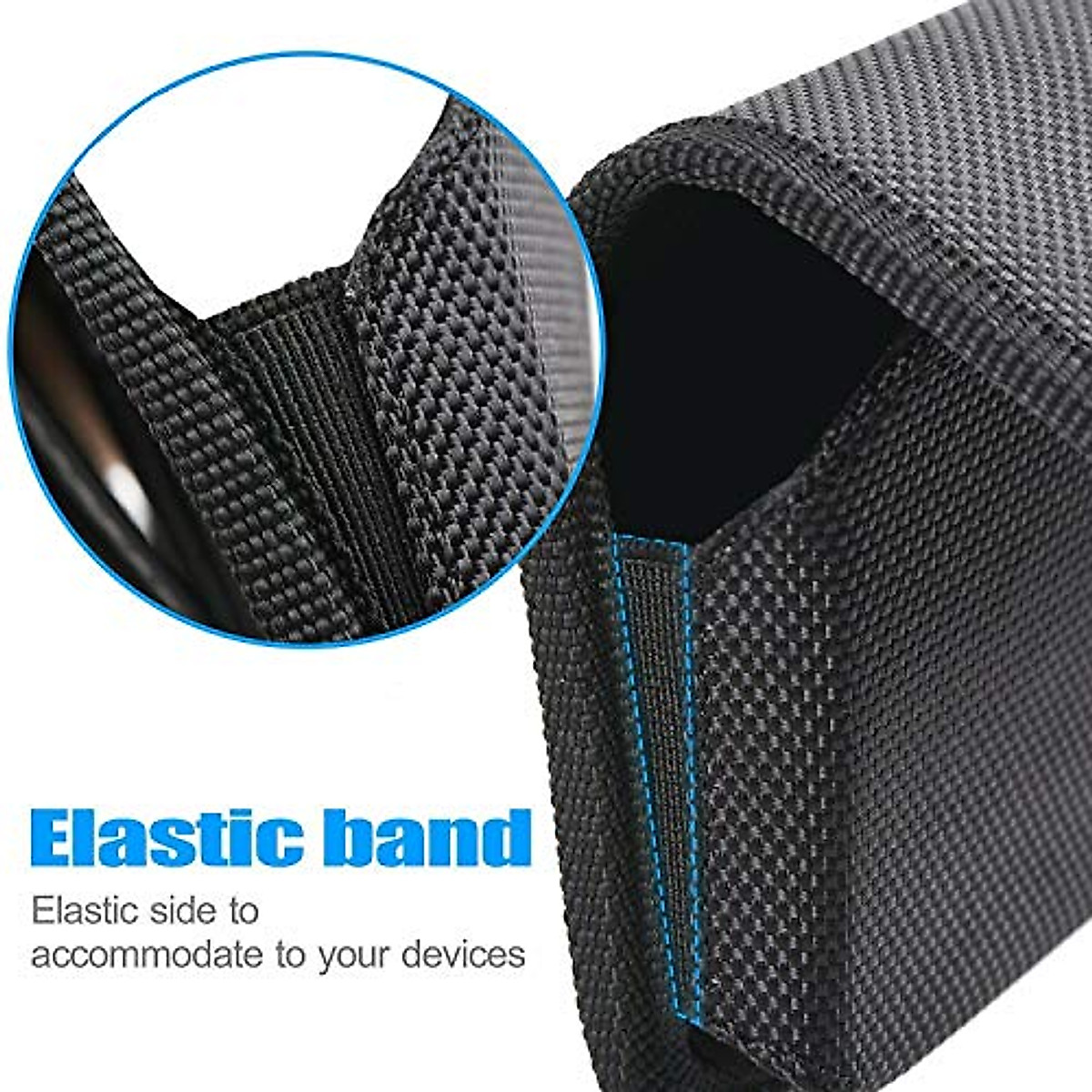 AH Military Grade Phone Holster Men Cell Phone Holsters Belt Case with Loop Cell Phone Nylon Clip Magnetic Pouch For Android Galaxy iPhone 12 Pro Max 6+ 7 Plus 8 Plus Holster Fit Commuter Case (Large)