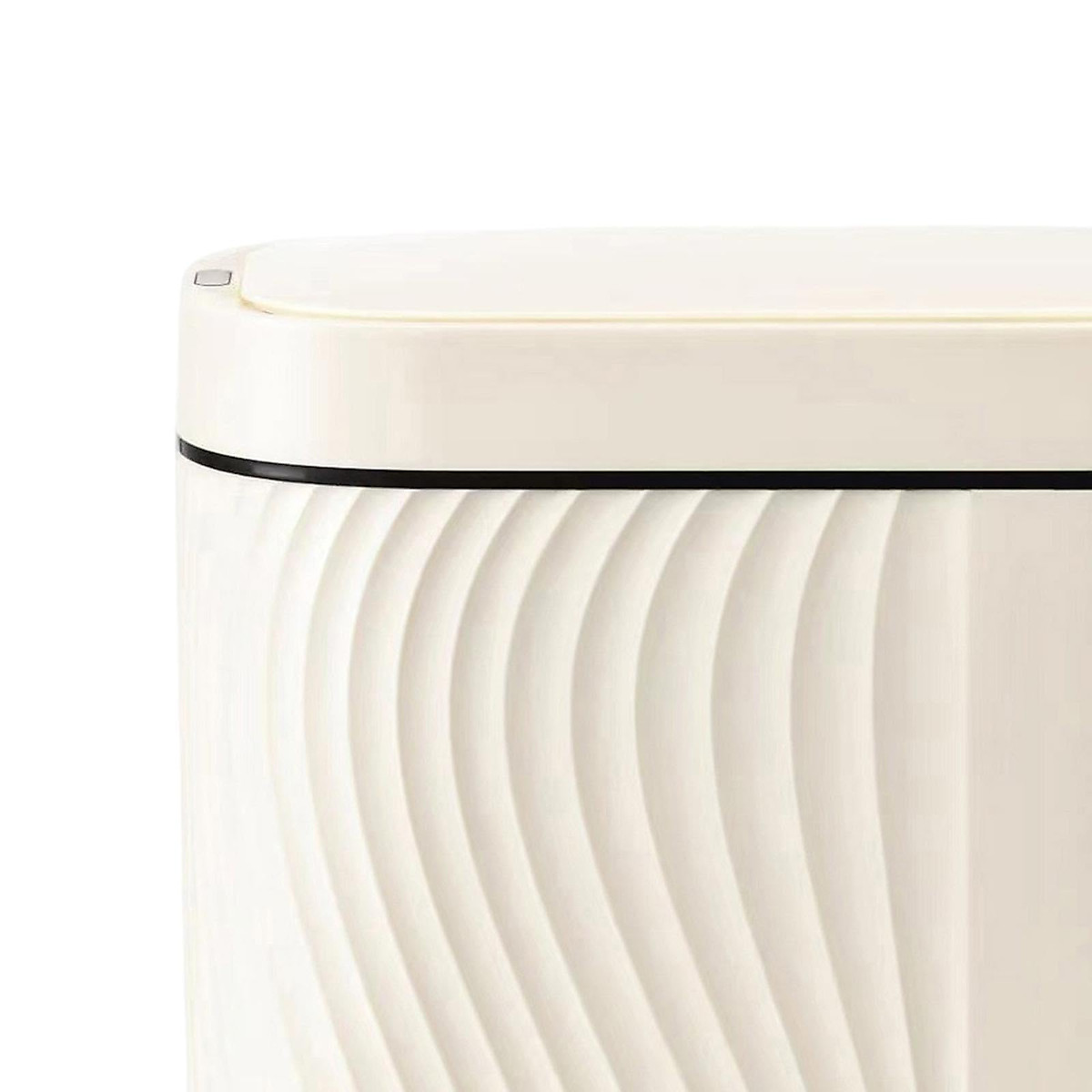 MagiDeal Smart Induction Trash Bin Intelligent Trash Bin 2.1 Gallon Sealed Lid Automatic Touchless Motion Garbage Can for Toilet Hotel, Beige, 26.5cmx29.5cmx14cm