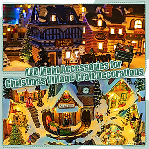 24 Packs Accessory Cord with LED Light Bulb, 6 Ft Warm Light Accessory Cord Kit (White)