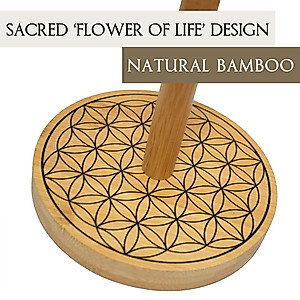 Homeostasis Living | Bamboo Paper Towel Holder Countertop | Natural Wood Paper Towel Holder, Standing Paper Towel Dispenser, Napkin Holder, Kitchen Towel Holder, Reusable Paper Towels Stand Dispenser