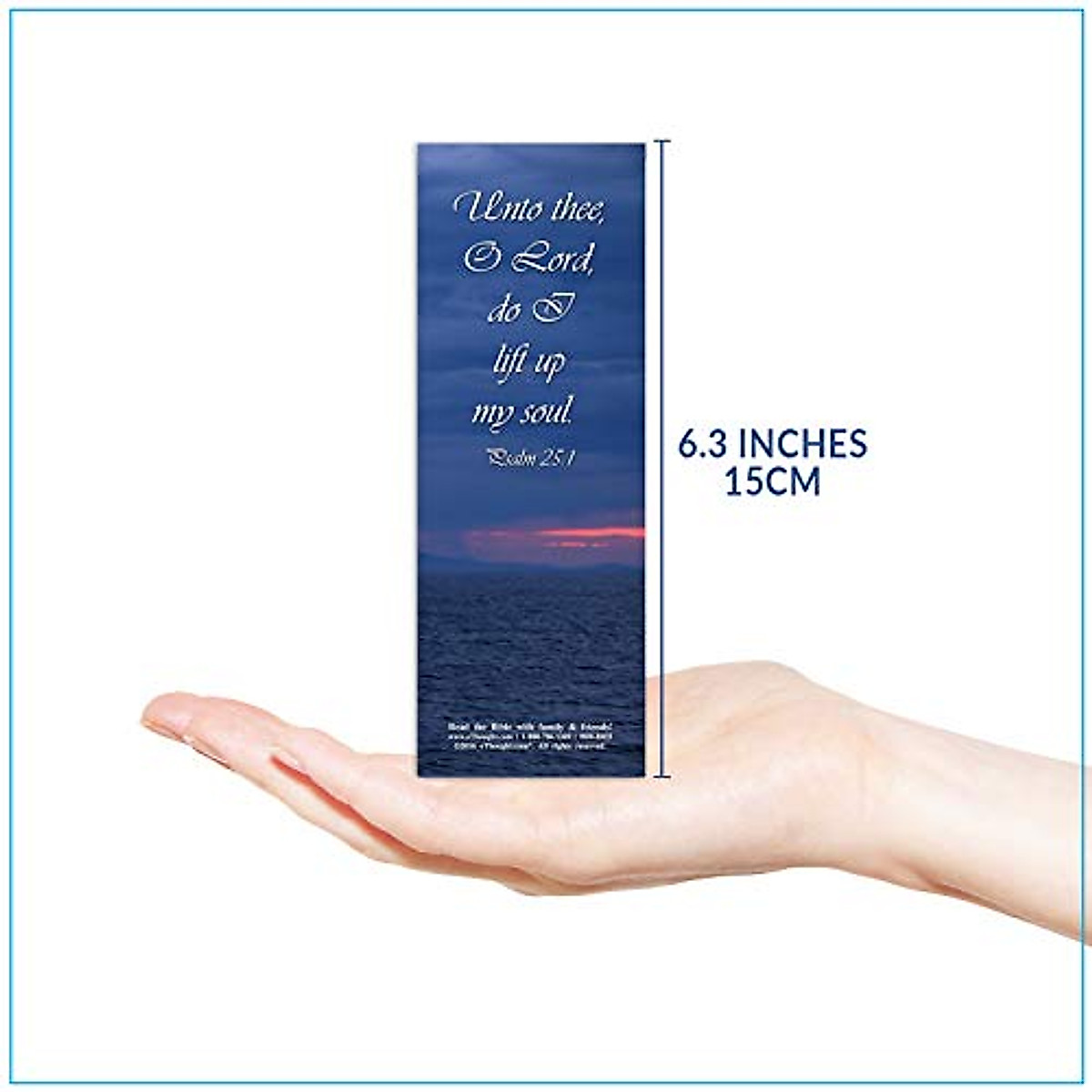 eThought BB-FBV-100 Bible Verse Cards - Pack of 100 Religious Bookmarks - Scripture Memorization Cards, Bible Verse Markers, Encourage and Share The Gospel, Full Color