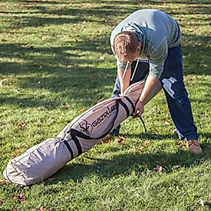 Gazelle Tents™, G5 5-Sided Portable Gazebo, Easy Pop-Up Hub Screen Tent, Waterproof, UV Resistant, 4-Person & Table, Desert Sand, 85" x 115" x 106", GG501DS